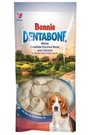 Bonnie Dentabone Beyaz Düğüm Köpek Ödül Kemiği 10lu Satın Al | EVİNEMAMA